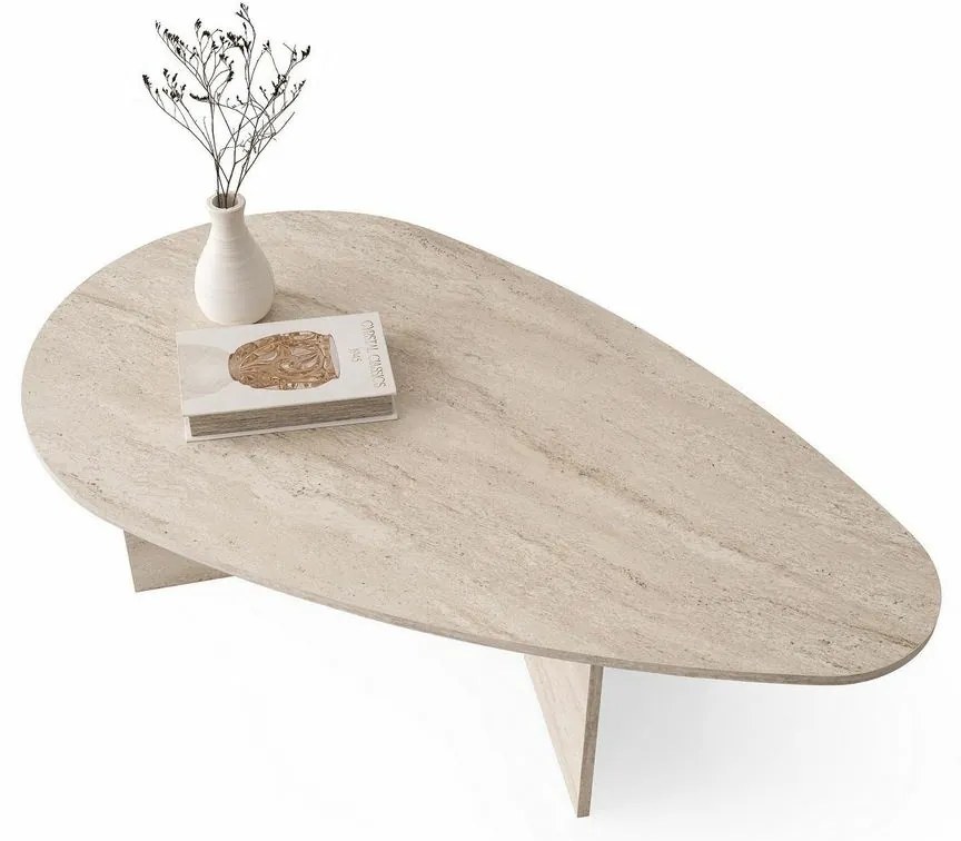 Konferenční stolek Flap Travertine