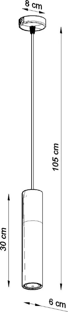 Sollux Lighting Závěsné svítidlo BORGIO 1 bílé