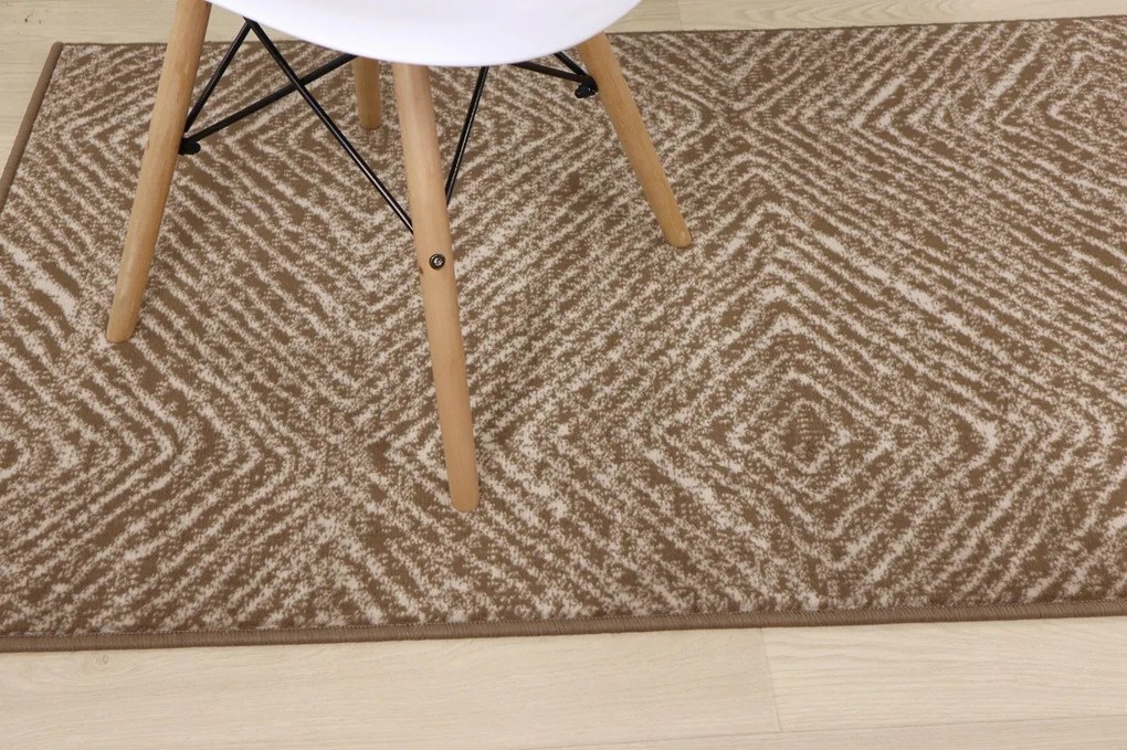 Alfa Carpets, Kusový koberec Ethno brown, 120x170, hnědá, ložnice