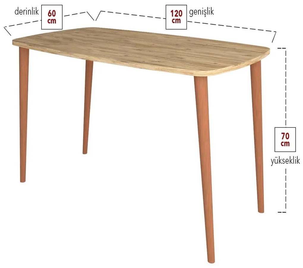 Psací stůl 60x105 cm BETTY dřevo borovice