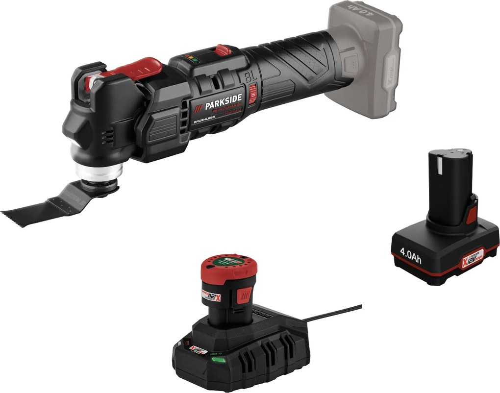 Parkside Performance® Aku multifunkční nářadí Ppmfwa 12 B2, 2 Ah a 4 Ah
