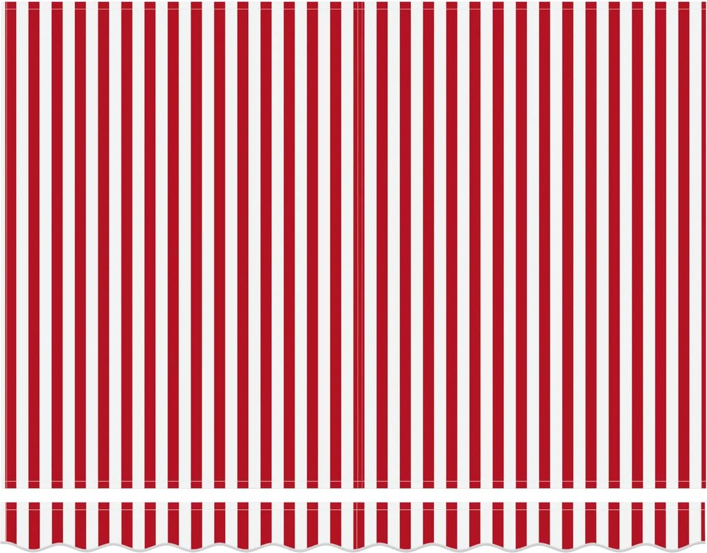 Rám markýzy Červená a Bílá 300 x 250 cm 3329995