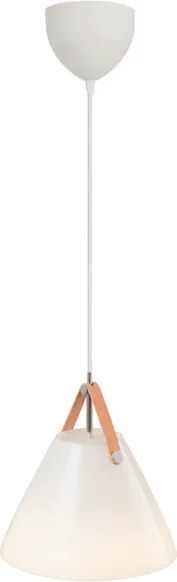 NORDLUX Strap designový lustr s koženým popruhem Varianta: Strap 48, Ø 480 x 480 mm, E27, 40 W, černá