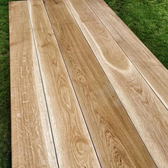 KULHÁNEK Zahradní stůl s nerezovou podnoží Odstín nátěru: lazura - dub, Velikost desky: 190x80 cm