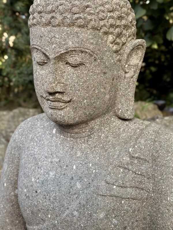 Ručně tesaná socha Buddha ze sopečného kamene 80 - 150 cm 80 cm