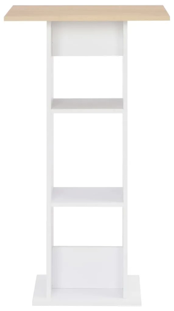 Barový stůl Hessen - bílý | 60x60x110 cm