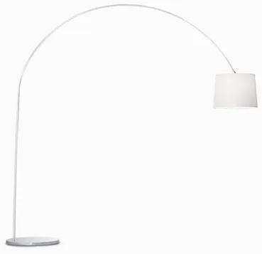 Ideal Lux Stojací lampa DORSALE Barva stínidla: bílá, Barva podstavce: chrom