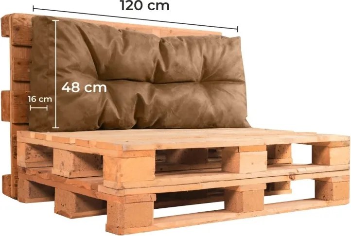 Zahradní sedací souprava 2ks hnědá EMI
