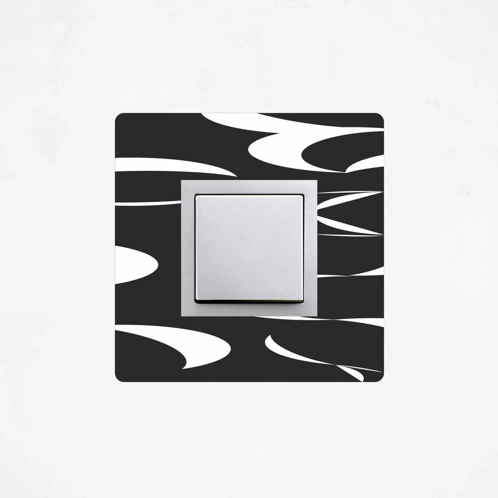 Samolepka na vypínač - Abstrakce vlnky - PopyDesign