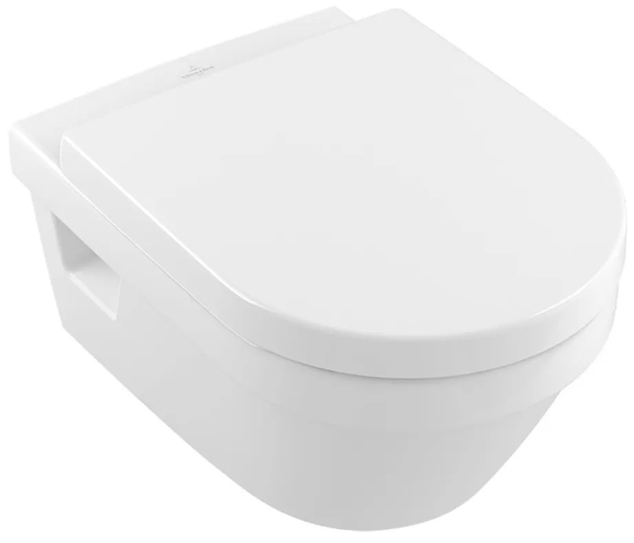 Villeroy & Boch Villeroy &amp; Boch : WC set - Instalační systém ViConnect, tlačítko bílé, závěsné WC, sedátko se SoftClose poklopem, bílá SET1