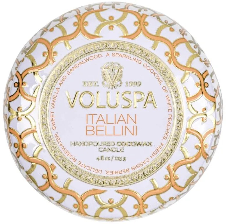 Voluspa – vonná svíčka Italian Bellini (Italský koktejl Bellini), 113 g