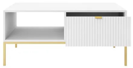 Konferenční stolek Mijano Gold ML104, Barva: bílá
