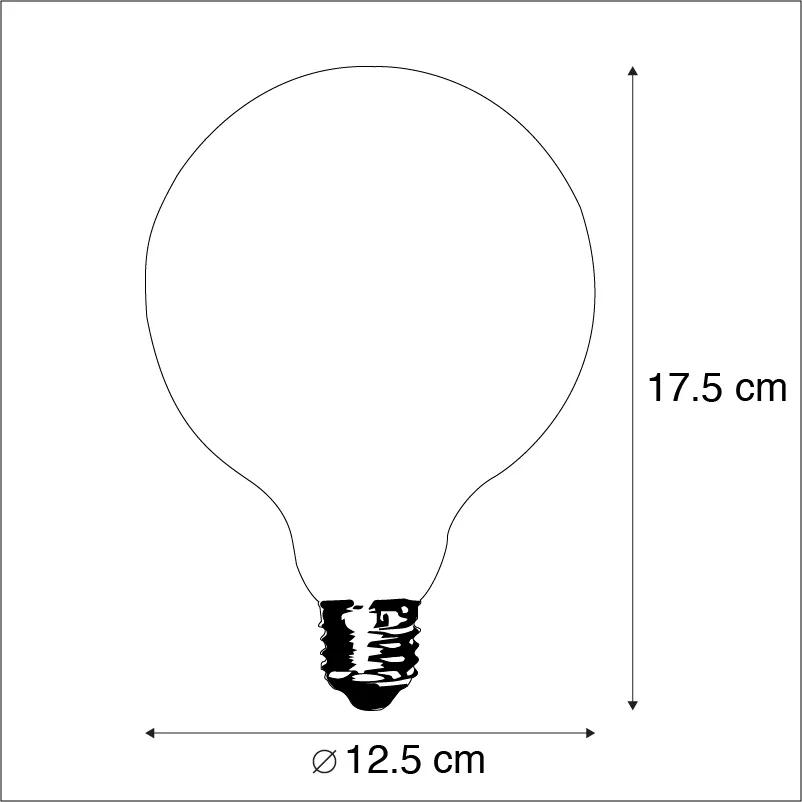 E27 stmívatelná LED žárovka G125 goldline 4,5W 470 lm 2100K