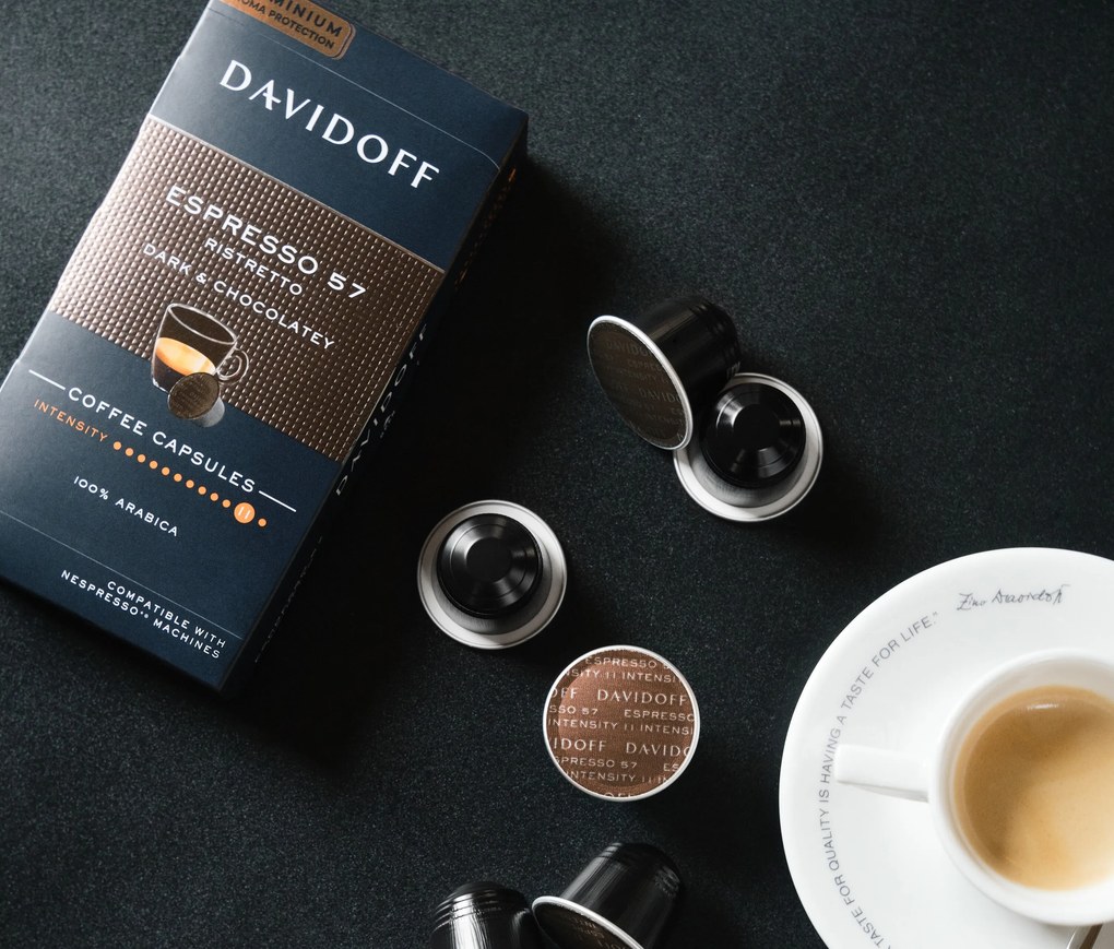 Tchibo - Davidoff Café Espresso 57 Ristretto – 10 x 10 kapslí - Intenzita: 11/12