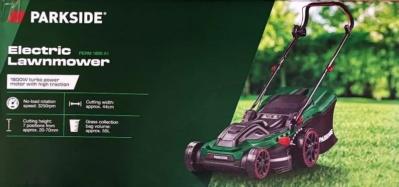 Parkside Elektrická sekačka na trávu Perm 1800 A1
