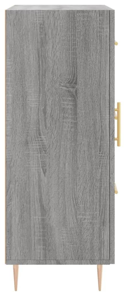 Příborník šedý sonoma 69,5 x 34 x 90 cm kompozitní dřevo - Default Title