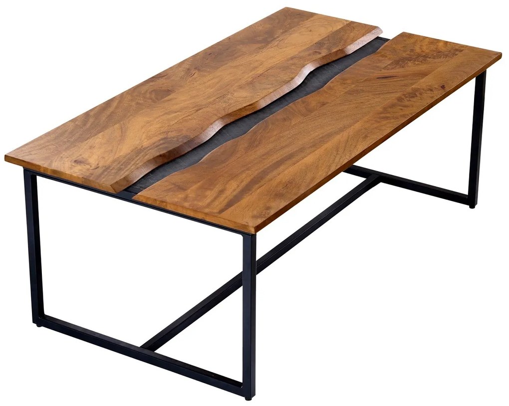 Designový konferenční stolek Argentinas 110 cm mango - břidlice