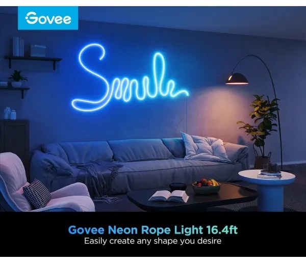 Govee - Neon 2 MATTER ohebný LED pásek 5m RGBIC Wi-Fi IP67