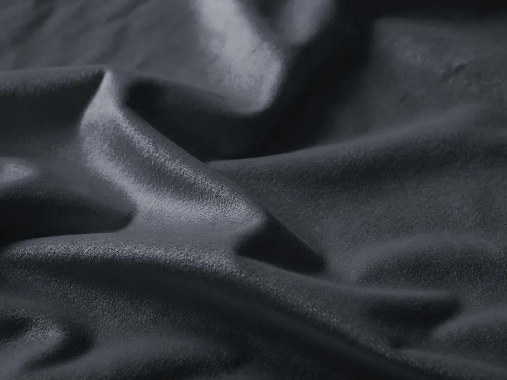 Biante Sametový kulatý ubrus Velvet Premium SVP-004 Antracitově šedý Ø 130 cm