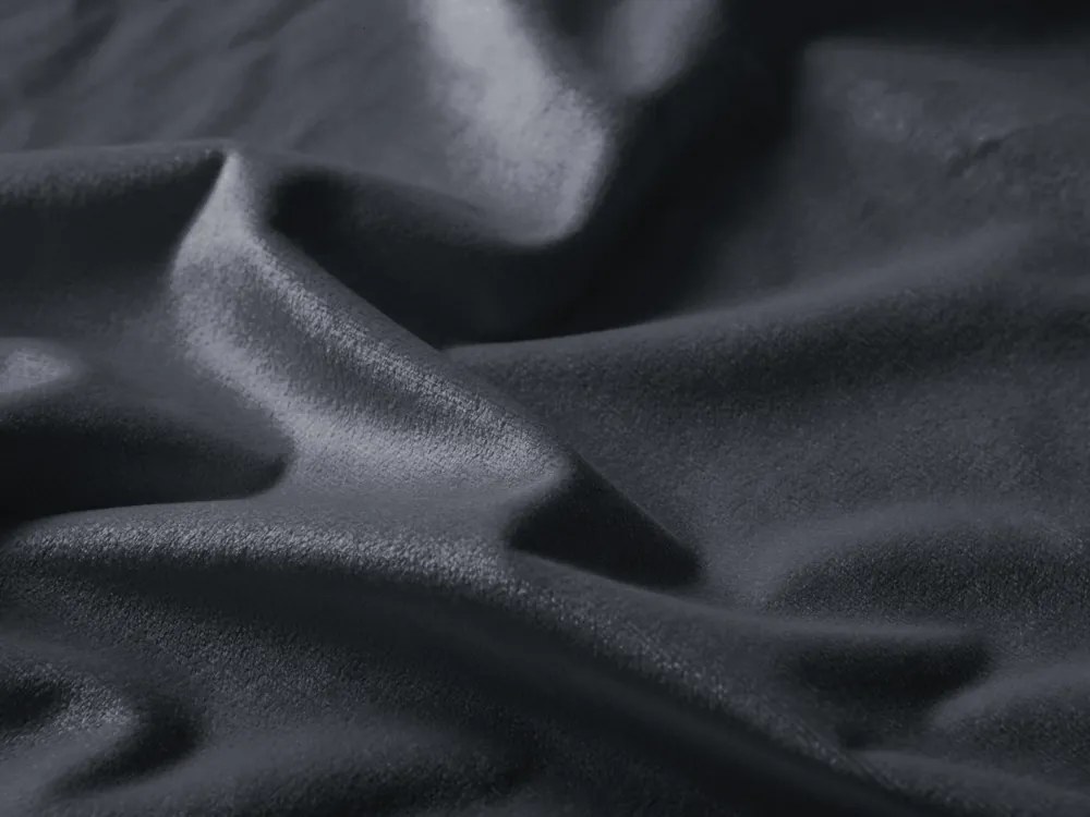 Biante Sametový oválný ubrus Velvet Premium SVP-004 Antracitově šedý 140x200 cm