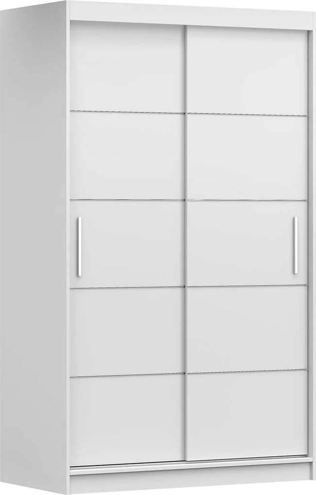 IDZ Šatní skříň NEOMI 06, 120 cm Barva dřeva: Černá + Bílá