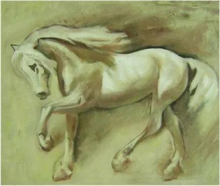 Běžící kůň - 50 x 60 cm