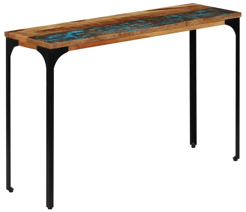 247323 vidaXL Konzolový stolek 120 x 35 x 76 cm masivní recyklované dřevo