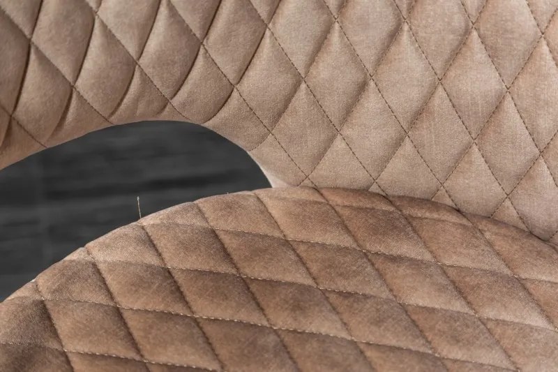 Designová židle Laney šedo-růžový samet