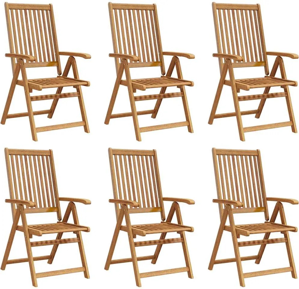 Skládací židle 6 ks, masivní akáciové dřevo 3065516