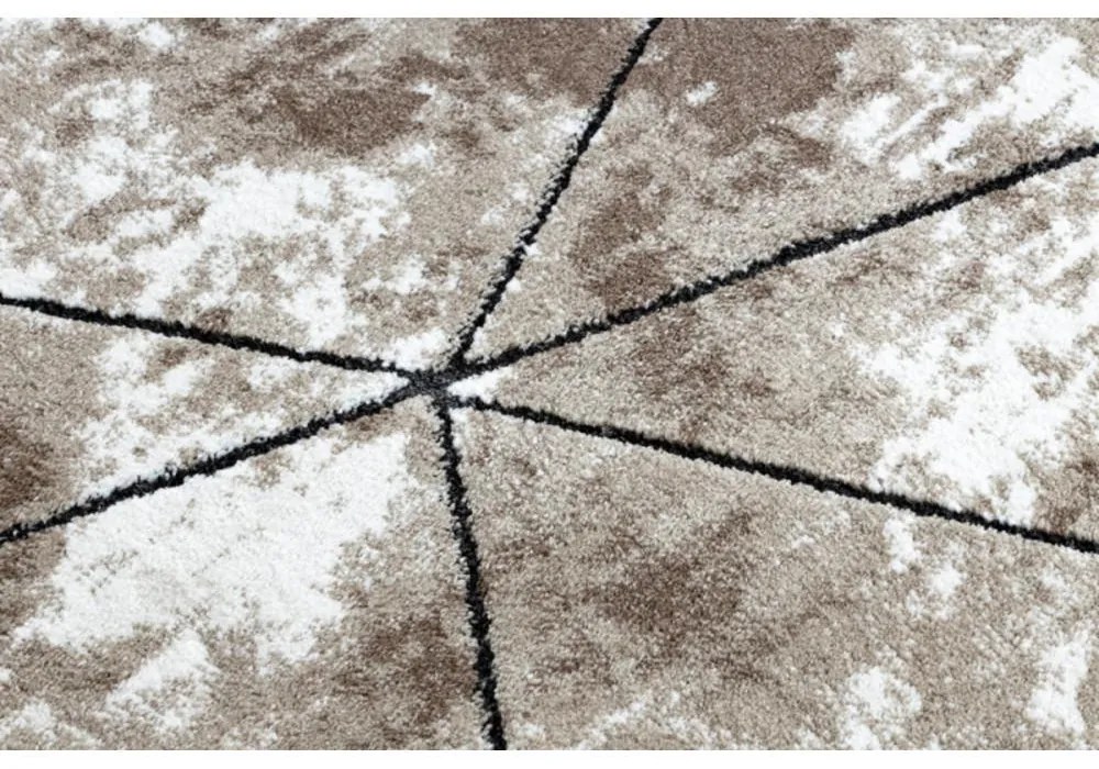 Kusový koberec Polygons hnědý 180x270cm