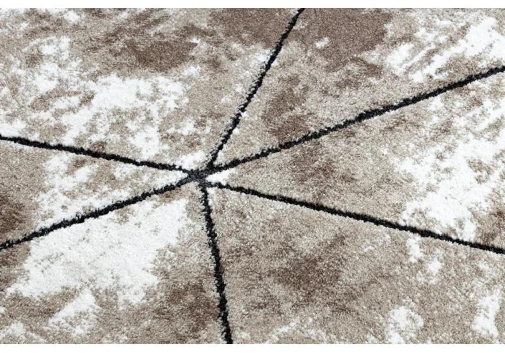 Kusový koberec Polygons hnědý 280x370cm