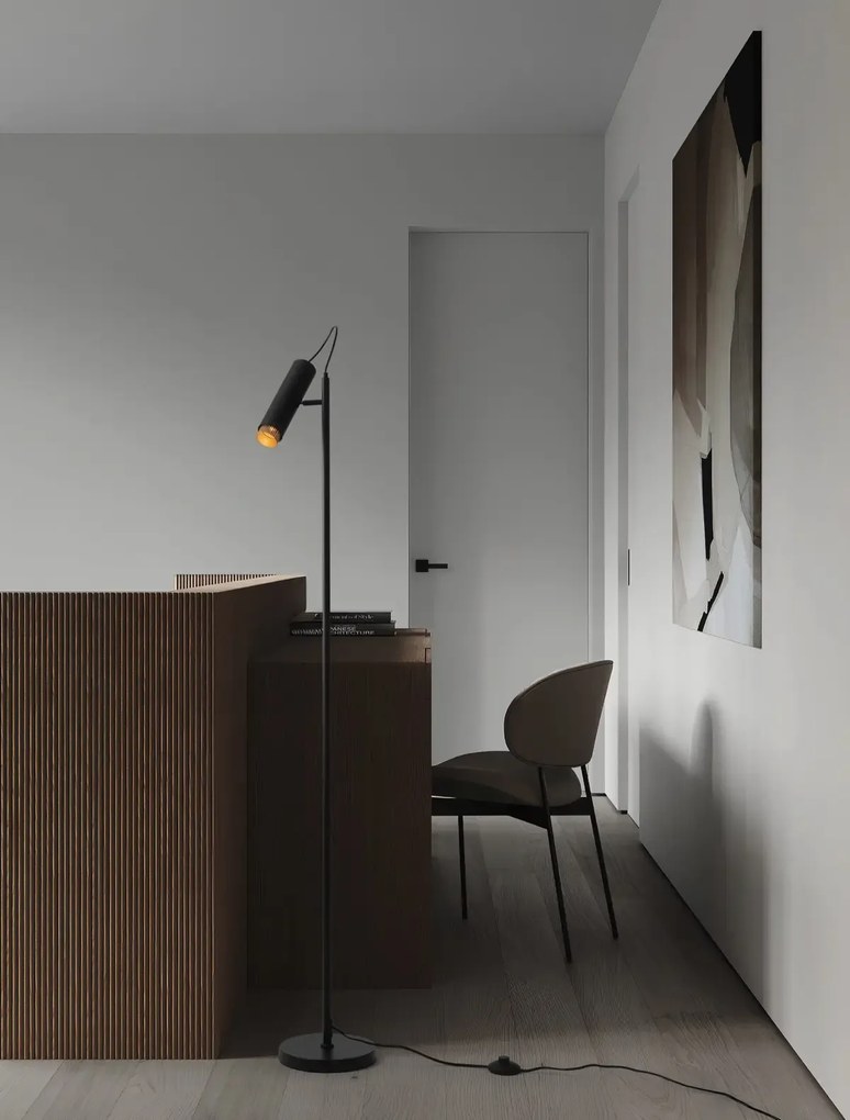 Designová stojací lampa Nessi Černá