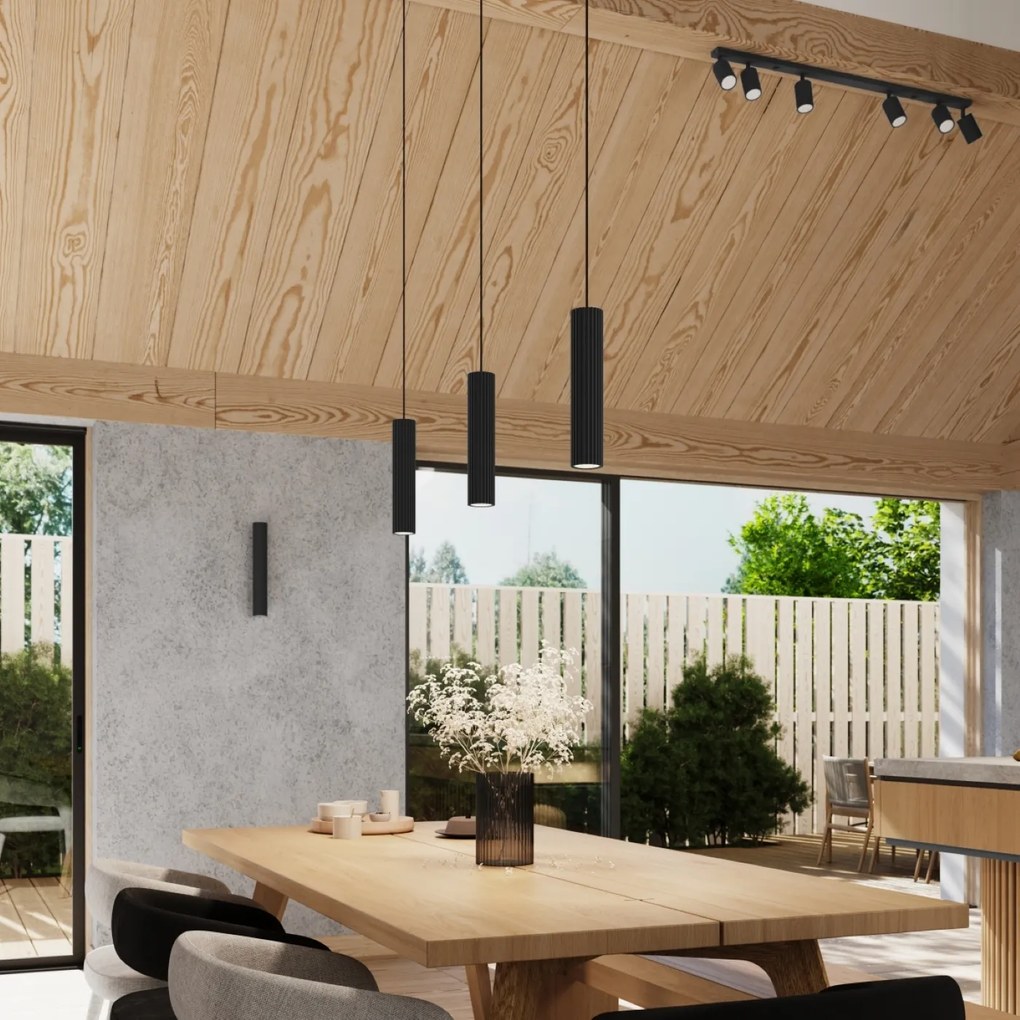 Sollux Lighting Nástěnné svítidlo KARBON 20 černé