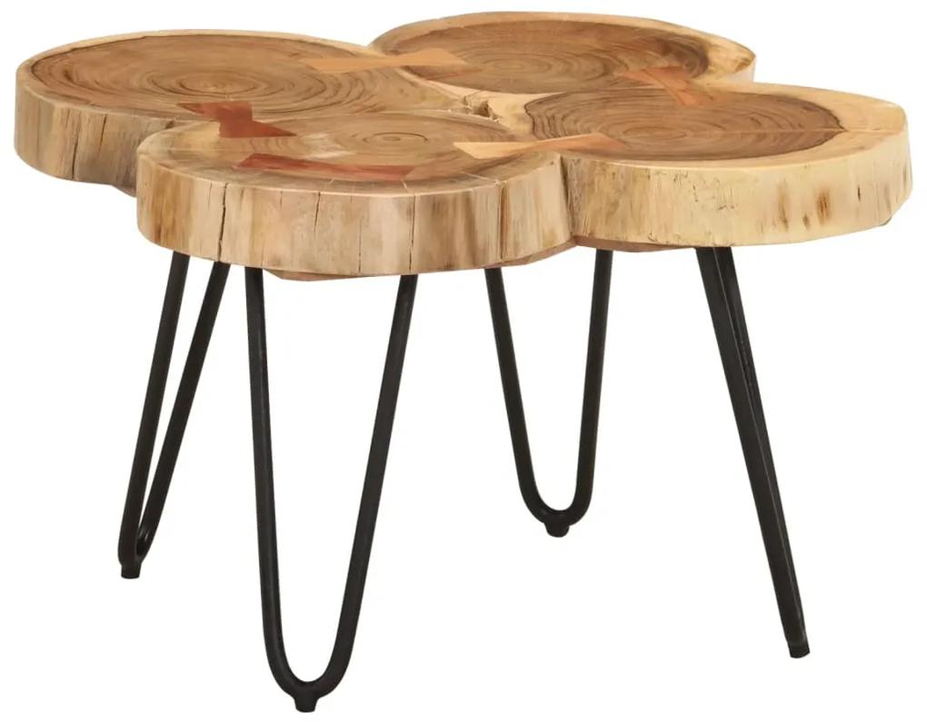 Konferenční stolek 36 cm 4 dřevěné koláče masivní akácie,  353301