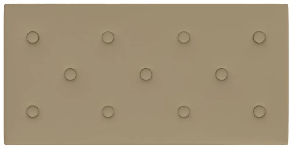 Nástěnné panely 12 ks cappuccino 60 x 30 cm umělá kůže 2,16 m² - Default Title