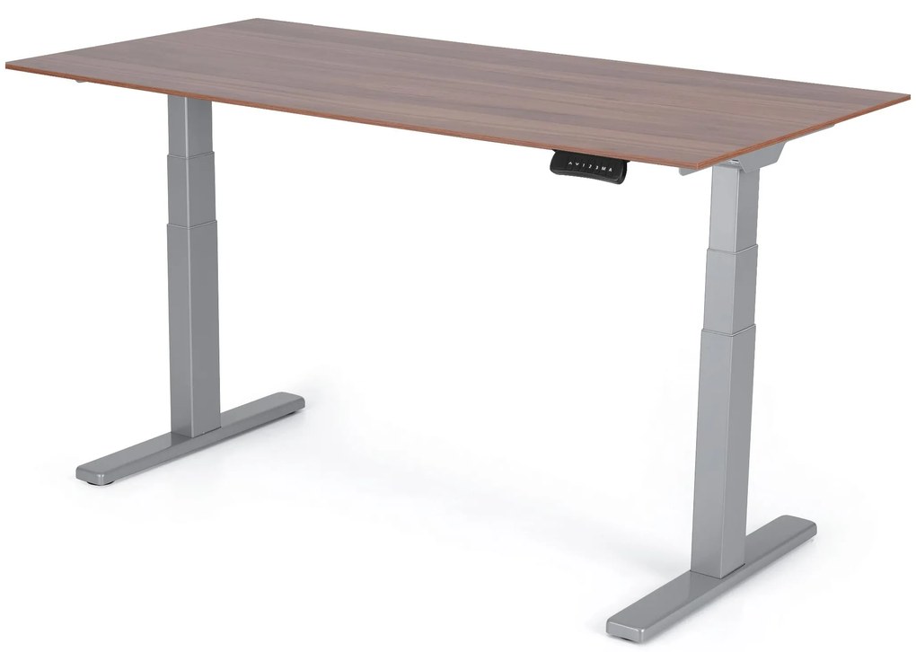 Výškově nastavitelný stůl Liftor 3segmentový premium   stolová deska 1600 x 800 x 18 mm ořech