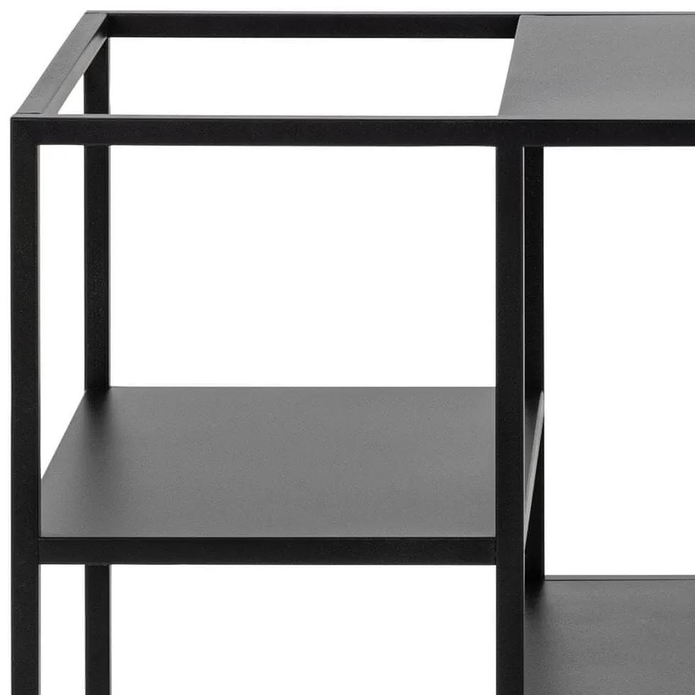 Design scandinavia Servírovací stolek Newcastle, 85 cm, černá
