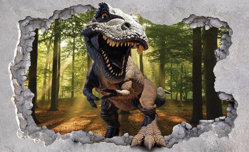 Fototapeta - Díra - dinosaurus (152,5x104 cm) Biano.cz
