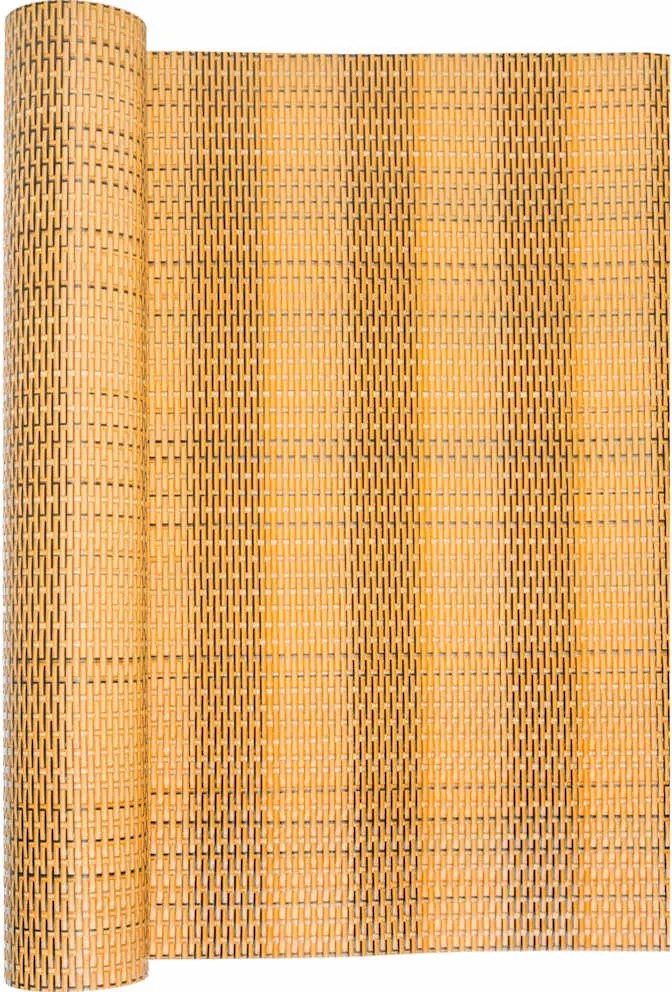 Balkonová zástěna světle hnědá 1 000 x 90 cm polyratan 156278