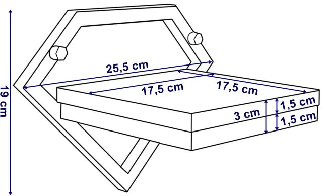 Nástěnný stojan na květiny DORON černý