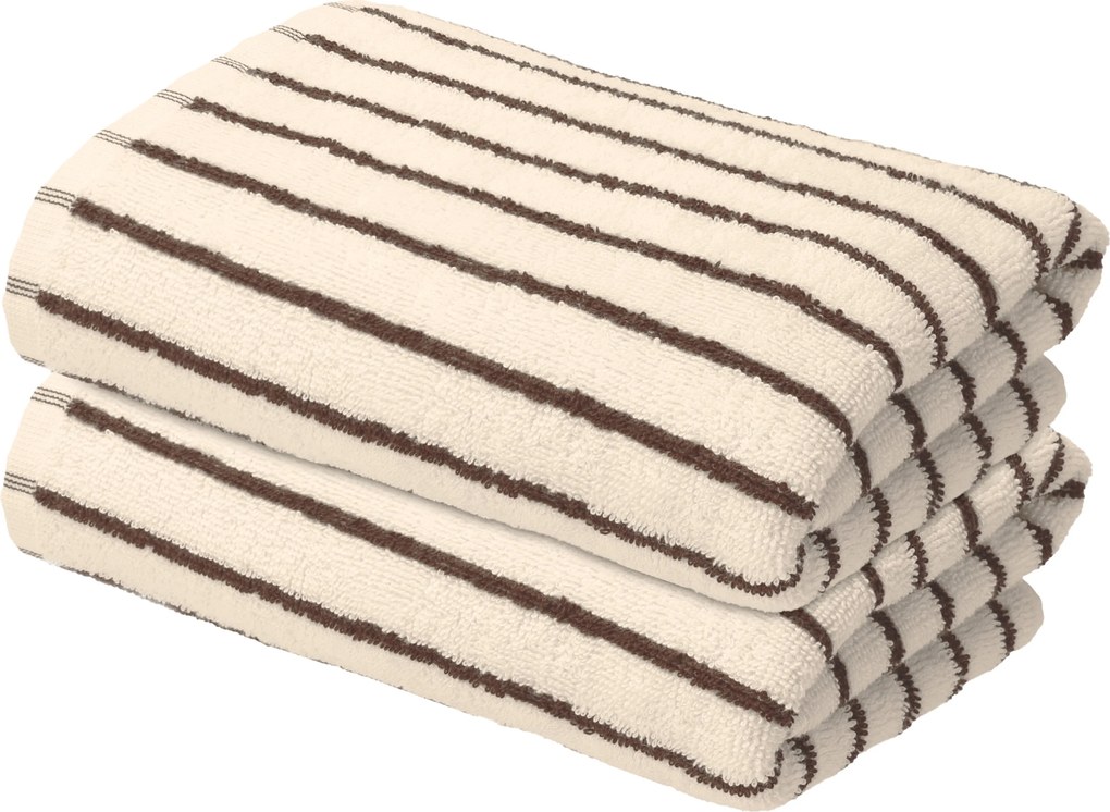 Livarno® Froté ručník, 2 kusy, 50 x 100 cm (krémová)