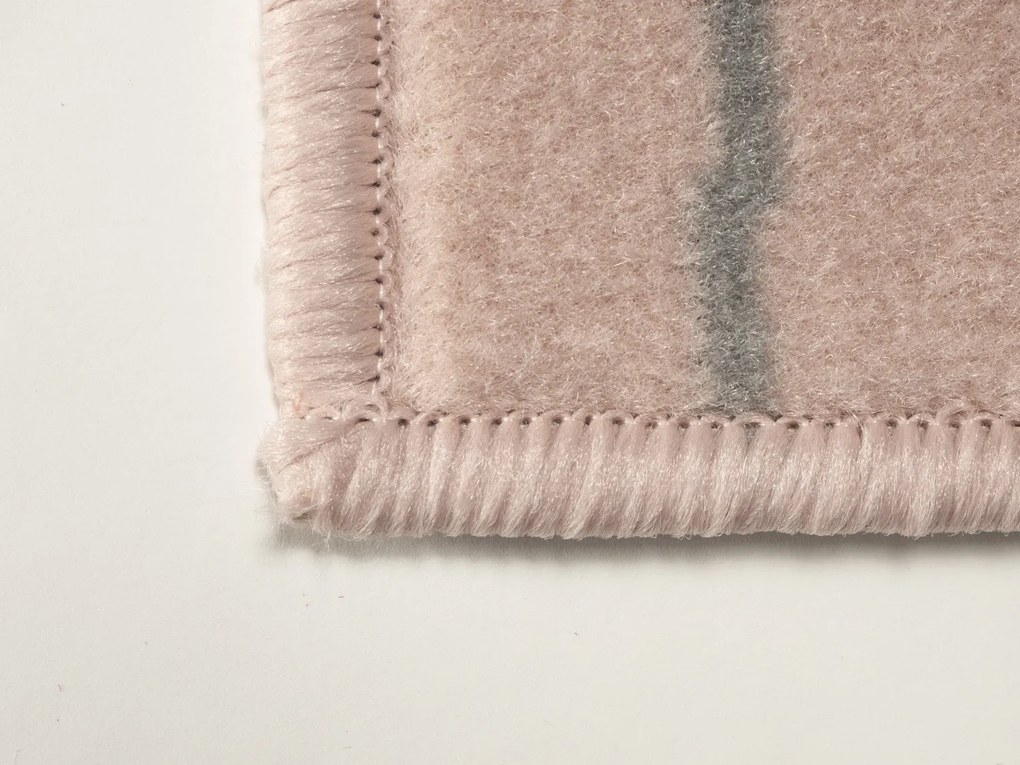 Alfa Carpets  Kusový koberec Kruhy powder pink - 160x230 cm