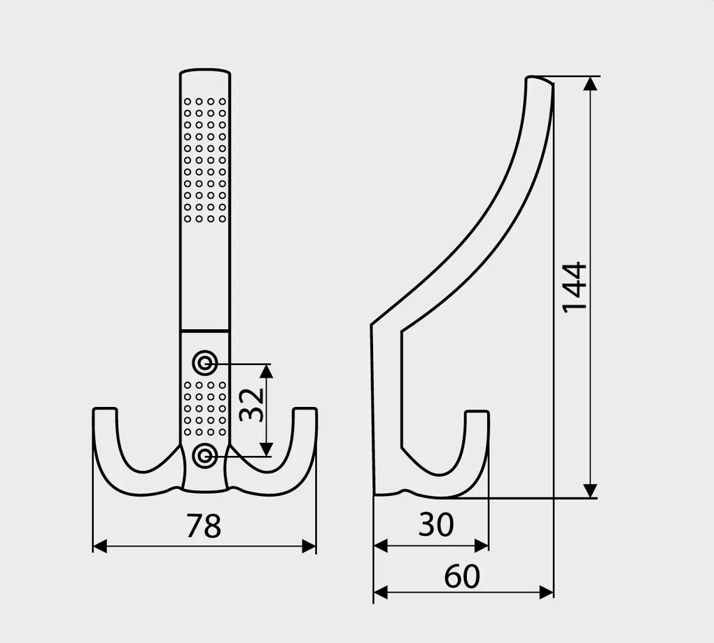 Gamet Nábytkový věšák Marco velký chrom