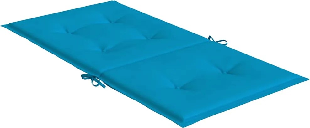Podušky na židli nízké opěradlo 6 ks modré 100x50x3 cm oxford 314135