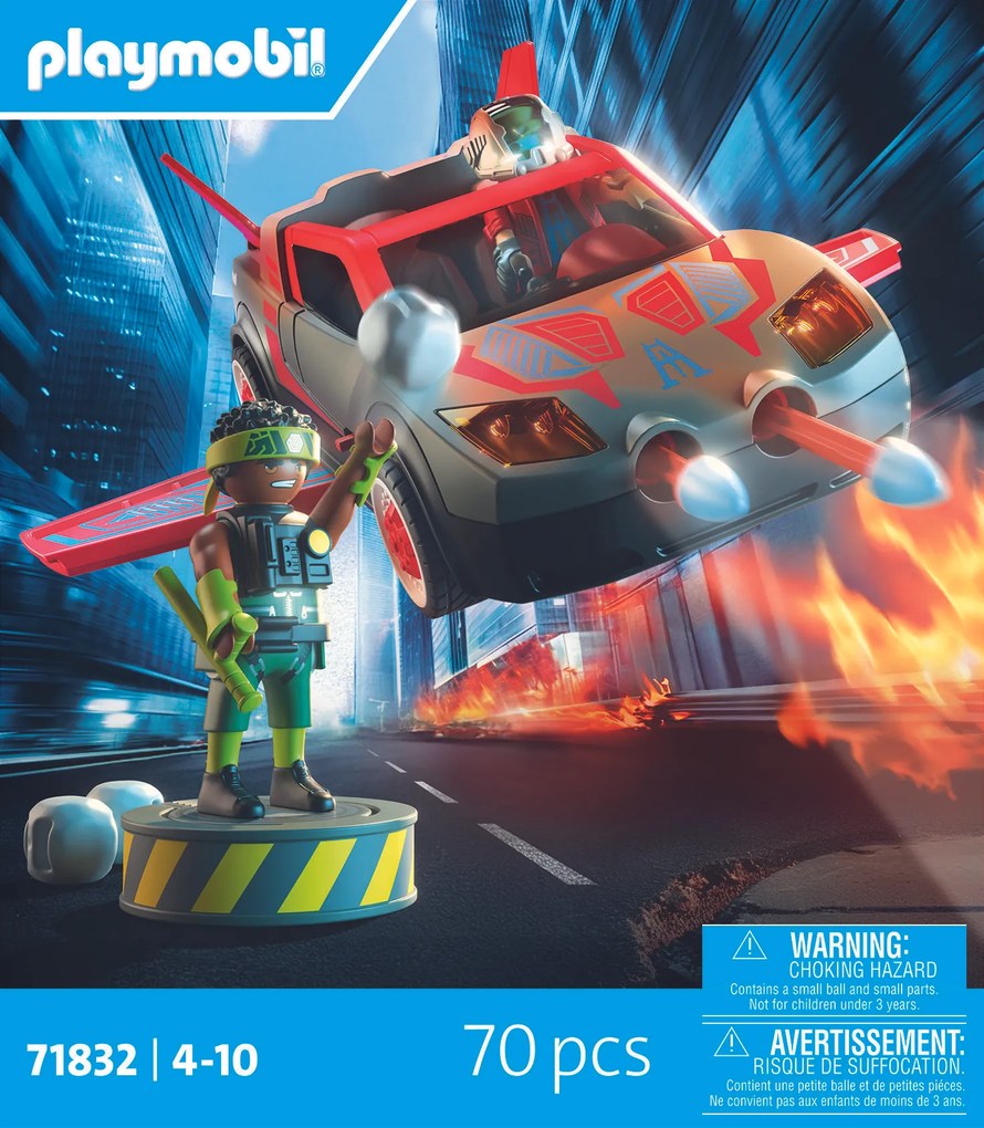 Playmobil 71832 hrdina s multifunkčním vozidlem