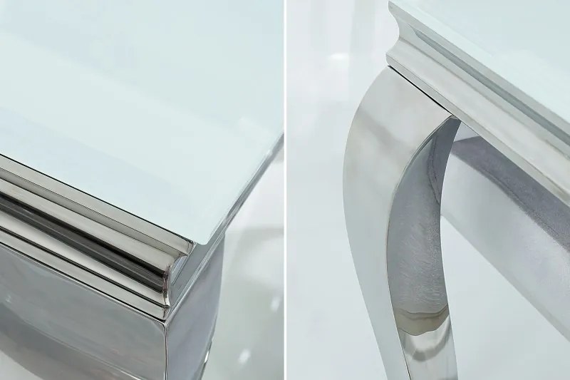 Noble Home Bílo-stříbrný jídelní stůl Modern Barock 200 cm