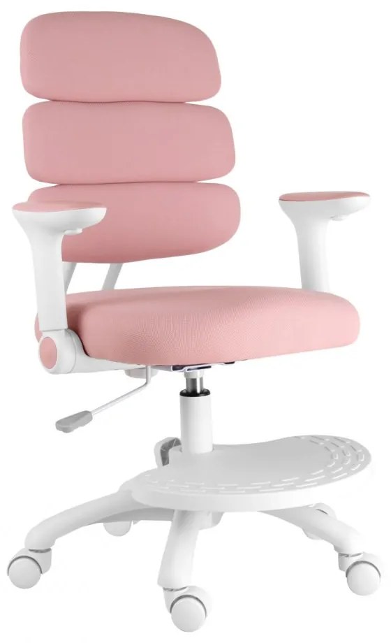 Dětská rostoucí židle Neoseat KIDDY THREE — látka, pratelný potah, růžová