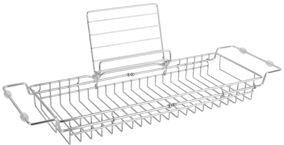 Nastavitelný kovový držák na vanu ve stříbrné barvě PT LIVING Tub, 61 - 86 cm