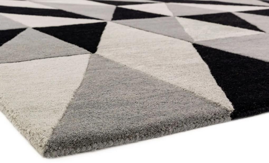 Černý  koberec Jigsaw Flag Grey Rozměry: 160x230 cm