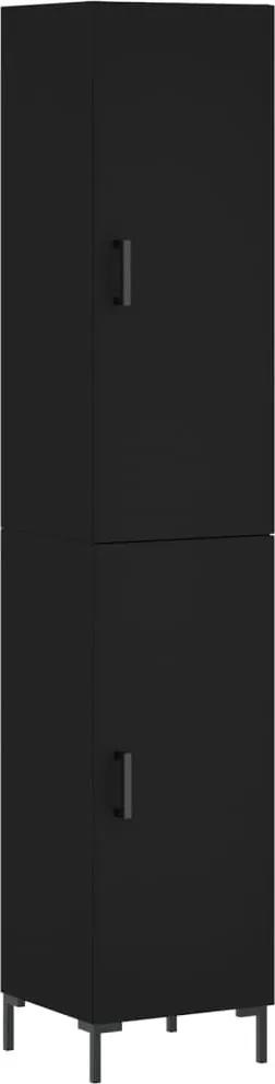 vidaXL Skříň highboard 34,5 x 34 x 180 cm kompozitní dřevo [3198786] Barva: bílá s vysokým leskem